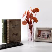 China Creative Artistic Double Height Borosilicate Glass Vases for sale