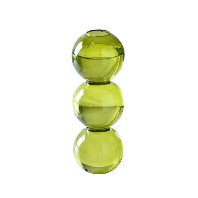 China Logo Printing Decorative Laminated Ball Glass Vases for sale