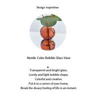 China Logo Printing Decorative Laminated Ball Glass Vases for sale