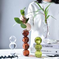 China Logo Printing Decorative Laminated Ball Glass Vases for sale
