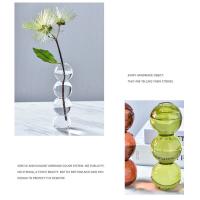China Logo Printing Decorative Laminated Ball Glass Vases for sale