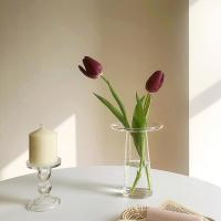 China Family Decorative Crystal Borosilicate Glass Vases for sale