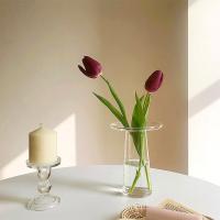 China Family Decorative Crystal Borosilicate Glass Vases for sale