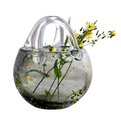China Transparent Custom Hemispherical Glass Flowerpot for sale