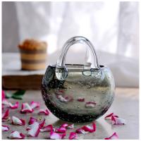 China Transparent Custom Hemispherical Glass Flowerpot for sale