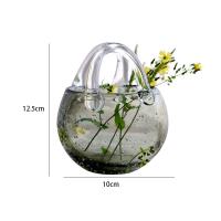 China Transparent Custom Hemispherical Glass Flowerpot for sale