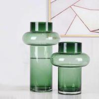 China Green Transparent Decorative Crystal Flower Pots for sale