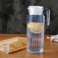 China Hotel Silicone Cap 1000ml 200ml Glass Cold Kettle for sale