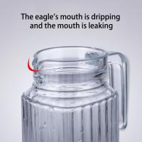 China Hotel Silicone Cap 1000ml 200ml Glass Cold Kettle for sale