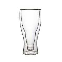 China 300ml Modeling Double Beer Borosilicate Glass Cup for sale