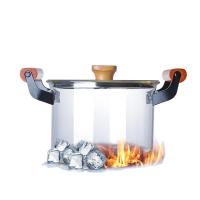 China Double Ears 3L Clear High Borosilicate Glass Soup Pot for sale