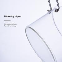 China 2.3L 3.5L Transparent Borosilicate Glass Soup Pot for sale