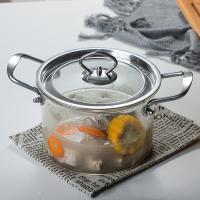China Kitchenware 5L Borosilicate Transparent Glass Soup Pot for sale