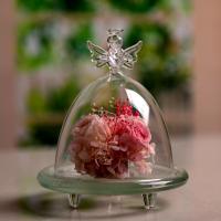 China SGS Wedding Angelic Transparent Candle Glass Cover for sale