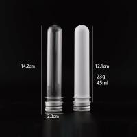 China Seasonings Transparent 45ml Ground Glass Tube Bottle for sale