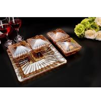 China Supermarket Dessert Chocolate Candy Glass Split Trays for sale