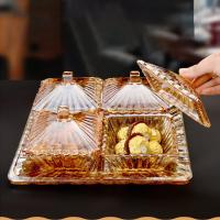 China Supermarket Dessert Chocolate Candy Glass Split Trays for sale