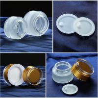 China Spray Cap Frosted 120ml 50g Cosmetic Glass Bottles for sale