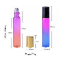 China Colorful Cosmetic Packaging 10ml 15ml Glass Ball Bottles for sale