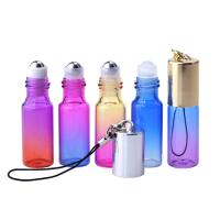 China Colorful Cosmetic Packaging 10ml 15ml Glass Ball Bottles for sale