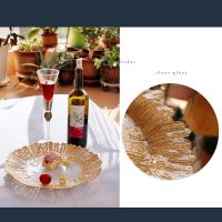 China Colorful 33cm Diameter Sunflower Shaped Glass Fruit Bowl for sale
