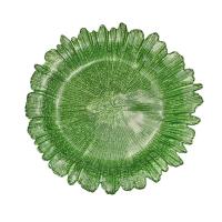 China Colorful 33cm Diameter Sunflower Shaped Glass Fruit Bowl for sale