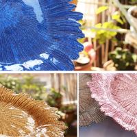 China Colorful 33cm Diameter Sunflower Shaped Glass Fruit Bowl for sale