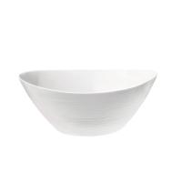 China Restaurant Ingot Shaped Wind White Glass Ceramic Plate for sale