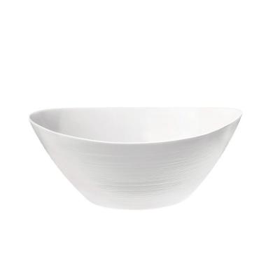 China Restaurant Ingot Shaped Wind White Glass Ceramic Plate for sale