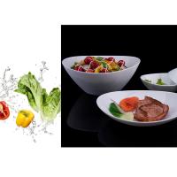 China Restaurant Ingot Shaped Wind White Glass Ceramic Plate for sale