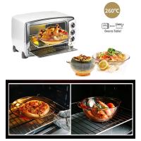 China Restaurant Amber Microwave Heated Glass Tray Bowl Set for sale