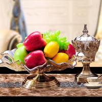 China Luxury Decorative Handmade Bronze Glass Fruit Bowl for sale