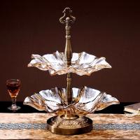 China Luxury Decorative Handmade Bronze Glass Fruit Bowl for sale