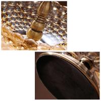China Luxury Decorative Handmade Bronze Glass Fruit Bowl for sale