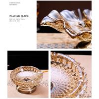 China Luxury Decorative Handmade Bronze Glass Fruit Bowl for sale