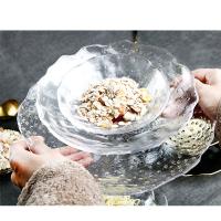 China FDA Thick 4mm Irregular Shaped Glass Tableware Set for sale