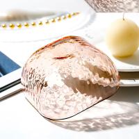 China Transparent Square Phnom Penh Pink Glass Tableware for sale