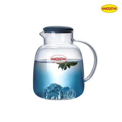 China Clear 1800ml Borosilicate Heat Resistant Glass Teapot for sale