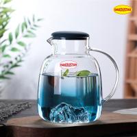 China Clear 1800ml Borosilicate Heat Resistant Glass Teapot for sale