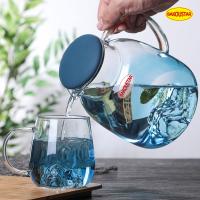 China Clear 1800ml Borosilicate Heat Resistant Glass Teapot for sale