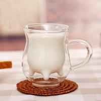 China 200ml Handmade Double Wall Borosilicate Glass Cup for sale
