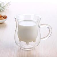 China 200ml Handmade Double Wall Borosilicate Glass Cup for sale