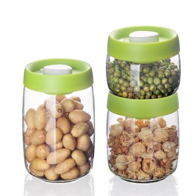 China Watertight Compressed Air Glass Storage Jars Manually Pressed for sale