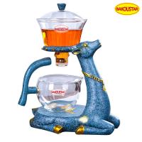 China 300ml Transparent Deer Type Heat Resistant Glass Teapot for sale