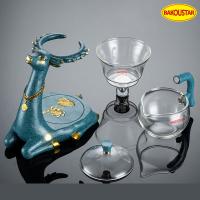 China 300ml Transparent Deer Type Heat Resistant Glass Teapot for sale