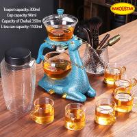 China 300ml Transparent Deer Type Heat Resistant Glass Teapot for sale