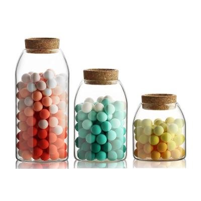 China 500ml Mouth Blown Kitchen Borosilicate Glass Jars for sale