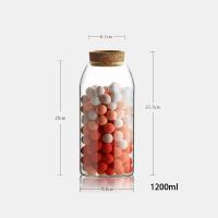China 500ml Mouth Blown Kitchen Borosilicate Glass Jars for sale