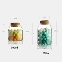 China 500ml Mouth Blown Kitchen Borosilicate Glass Jars for sale