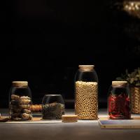 China 500ml Mouth Blown Kitchen Borosilicate Glass Jars for sale